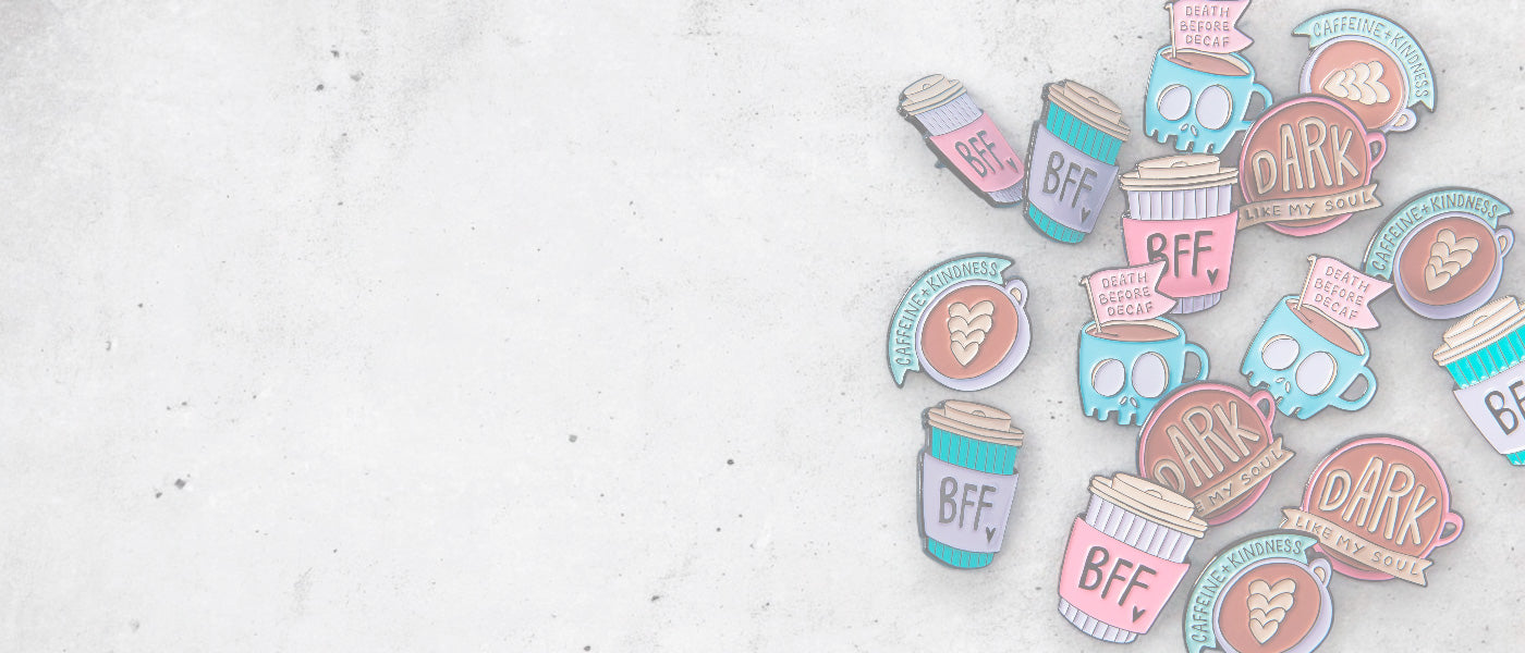 Enamel Pin Badges - Hard & Soft Finishes | The Enamel Pin Factory
