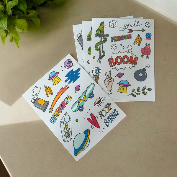 Sticker Printing | The Enamel Pin Factory | Paper Sticker Sheets