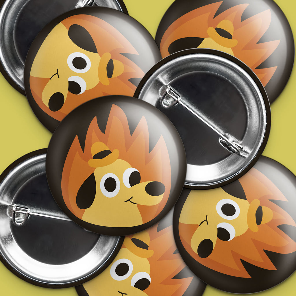 The Enamel Pin Factory, Custom Pin Badges, 32mm Round Button Badges